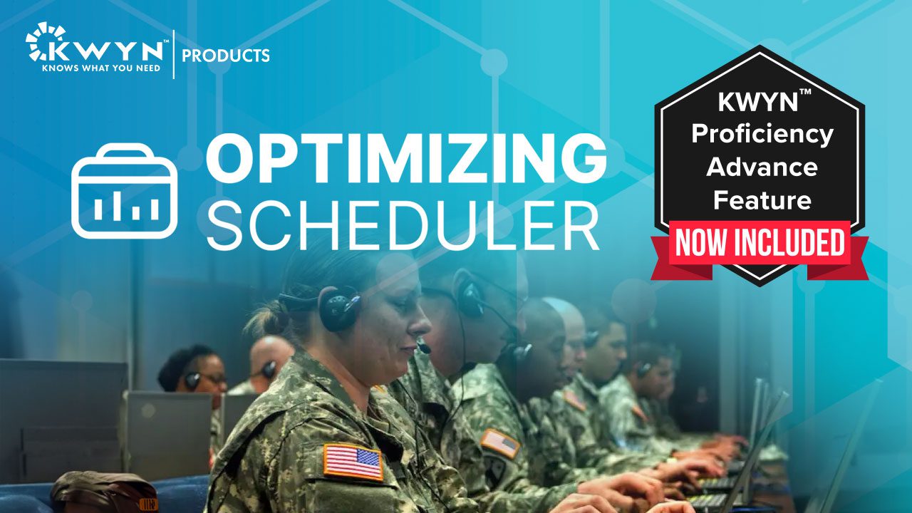 KWYN™ Optimizing Scheduler - Charles River Analytics